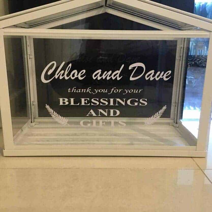 Wishing well personalised vinyl sticker – Sterling Laser Designs