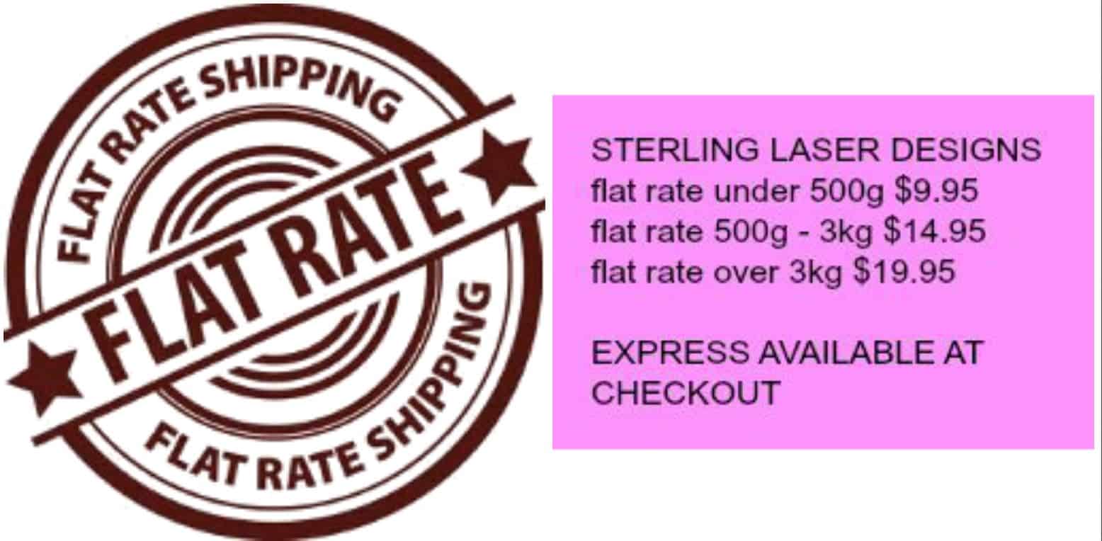 flat rate – Sterling Laser Designs