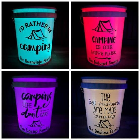 LED camp light bucket – Sterling Laser Designs